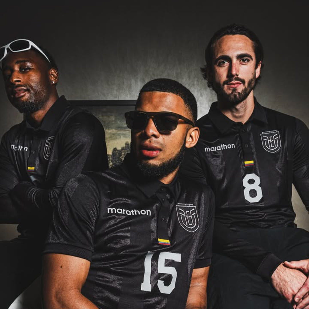 Official Ecuador FEF 100th Year Jersey Limited Black Edition Men's ...