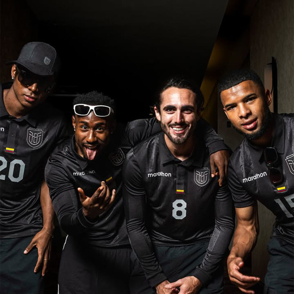 Official Ecuador FEF 100th Year Jersey Limited Black Edition Men's ...